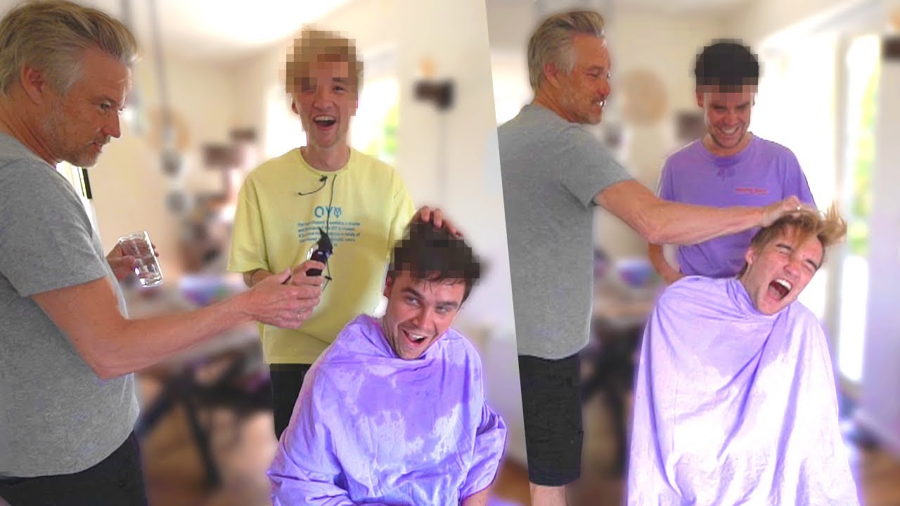 WIJ SCHEREN ELKAARS HAAR EN DIT IS HET RESULTAAT!😂 (slecht idee) - YouTube