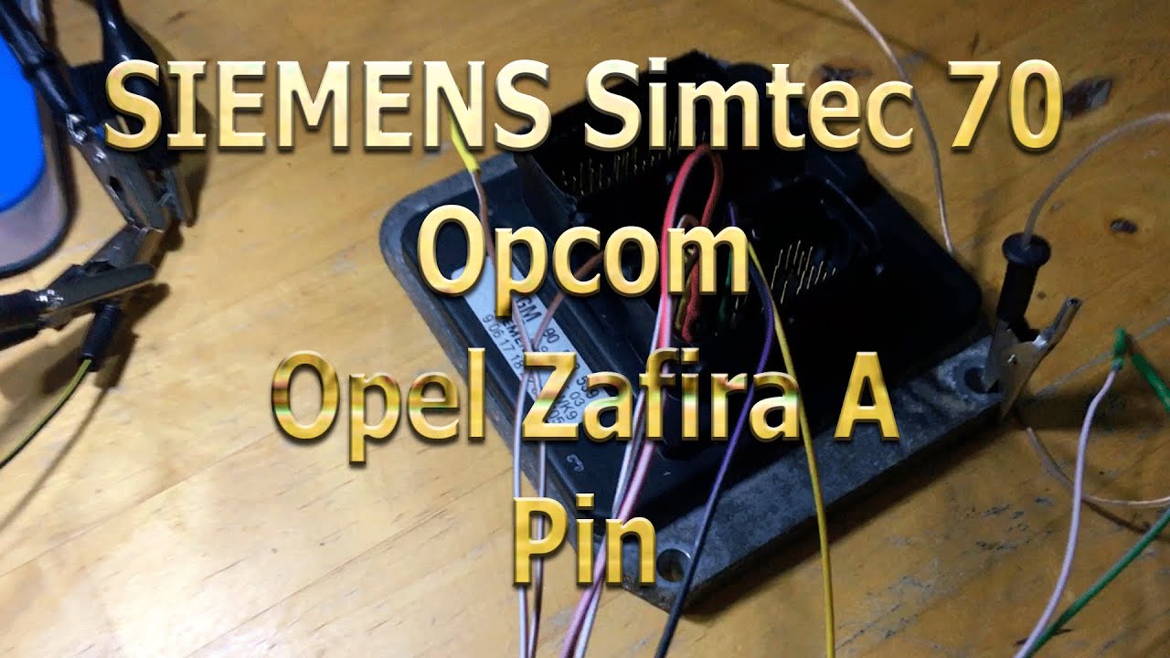 Simtec 70 Opcom, pin, Opel Zafira A X18XE1, SIEMENS GM 90 582 539 ...