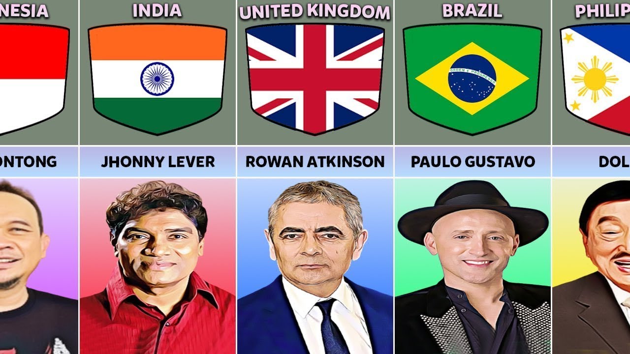 Most Popular Comedians From Different Countries - YouTube