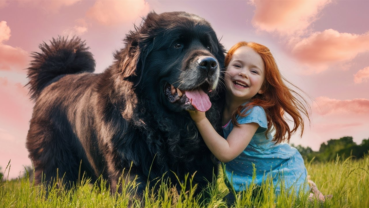 This little girl and her giant Newfoundland dog will make your day ...