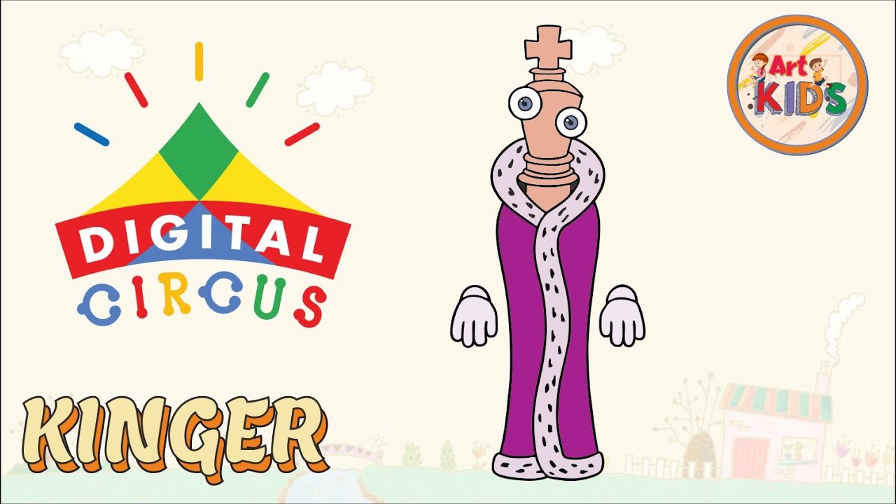 How To Draw Kinger The Amazing Digital Circus🎪 EASY Step By Step🎪 - YouTube