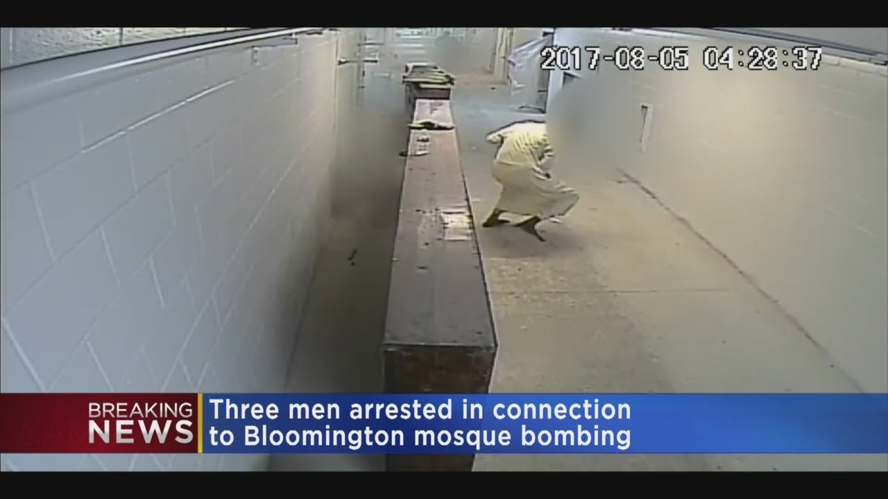 3 Arrested In Bloomington Mosque Bombing - YouTube