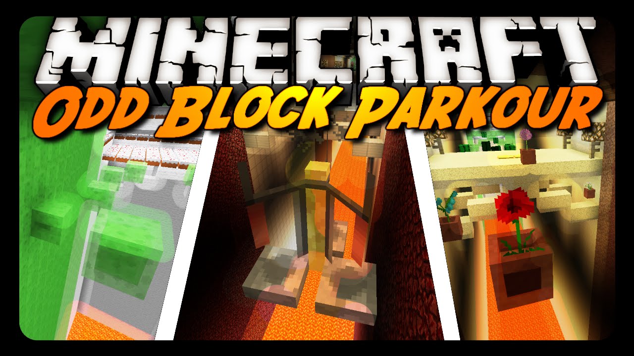 Minecraft: ODD BLOCK PARKOUR! (Custom Map) - YouTube