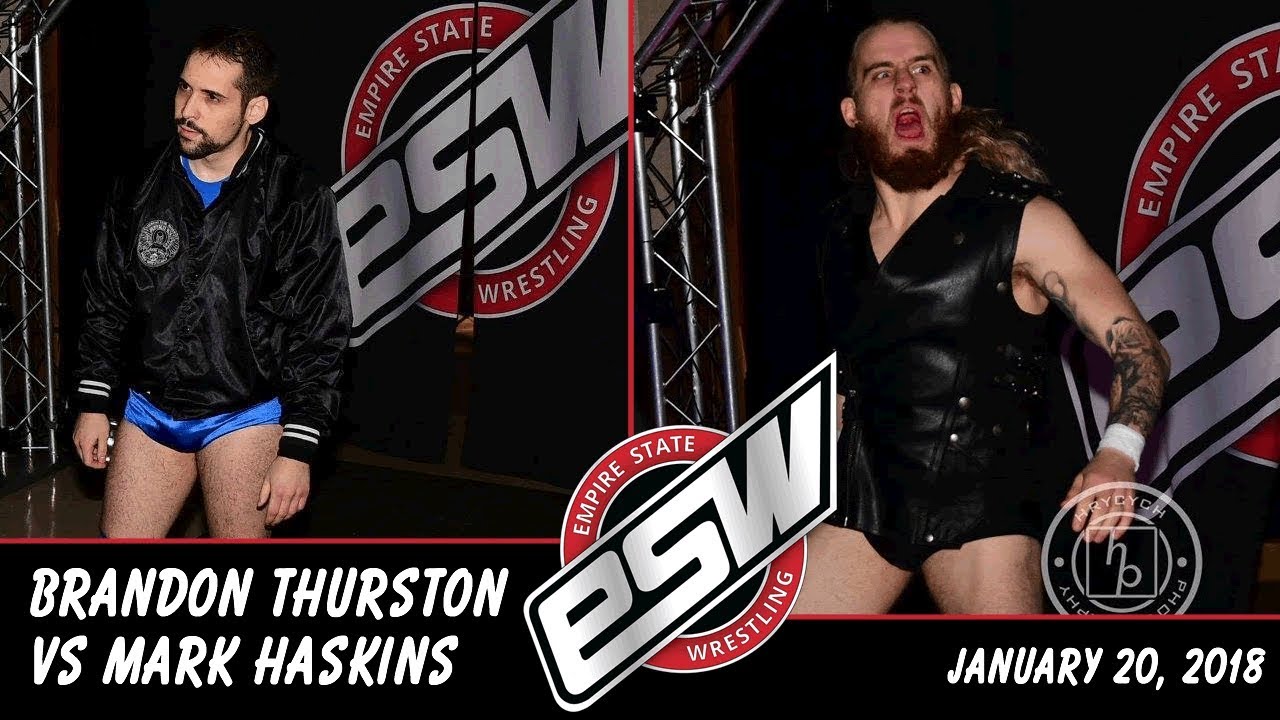 ESW - Brandon Thurston vs Mark Haskins (01/20/2018) - YouTube
