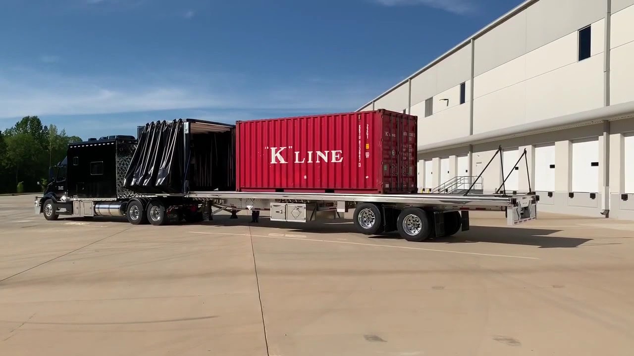 Conestoga With Shipping Container - YouTube