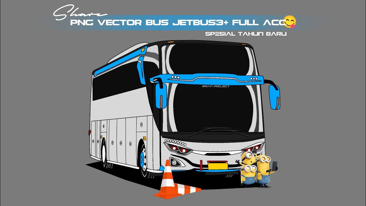 SHARE ‼️PNG VECTOR BUS JETBUS3+ $ JADI FREE 😱😋 SPESIAL TAHUN BARU - YouTube