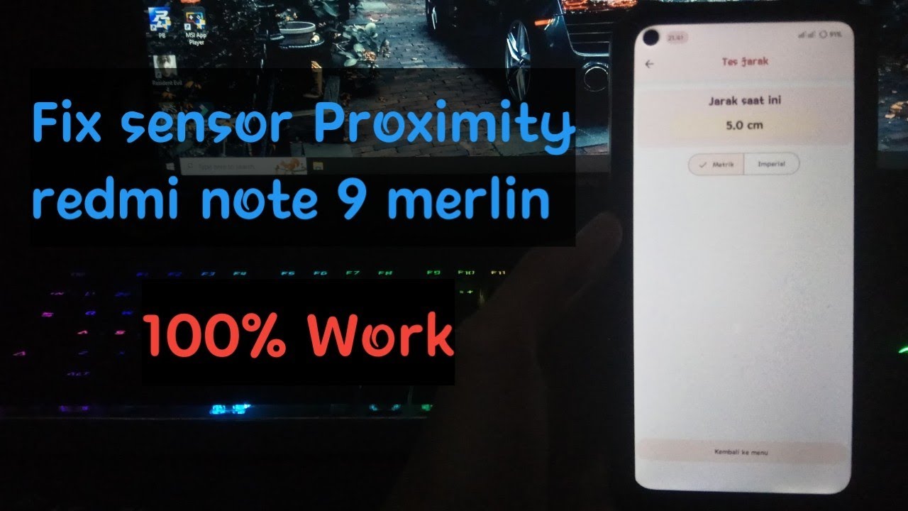 fix sensor Proximity yang error di redmi note 9 merlin - YouTube