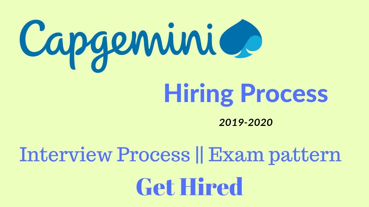 Capgemini Recruitment Process |Written test| |Interview Pattern| - YouTube