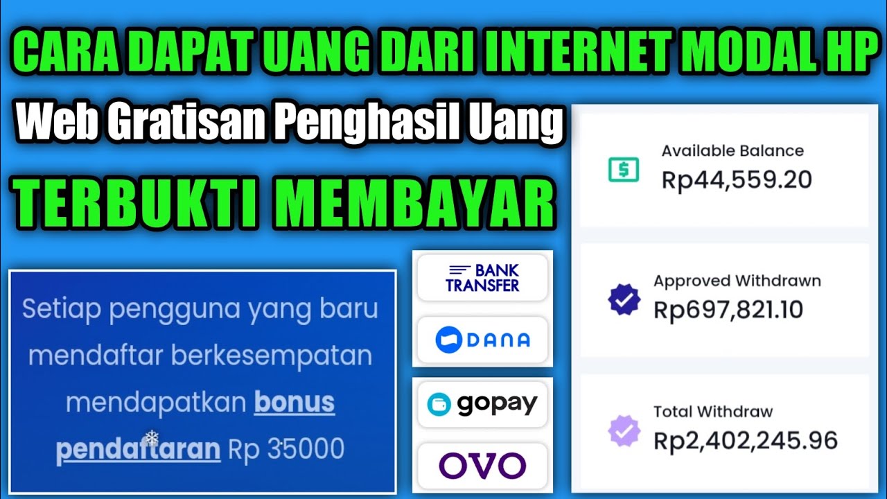 ShortLink Terlegit 2023 || Cara Mendapatkan Uang Dari Internet Modal Hp ...