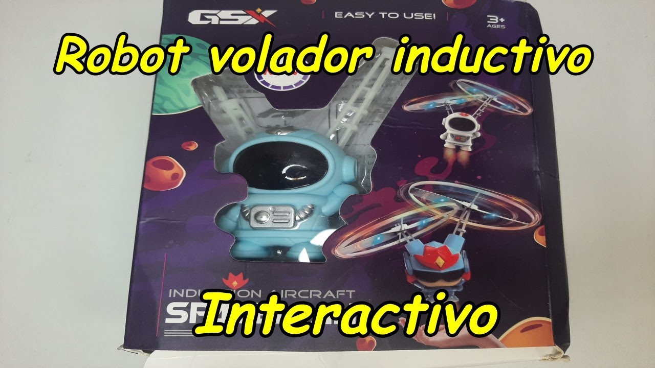 Unboxing. Compre un robot volador para niños que es controlado a mano ...