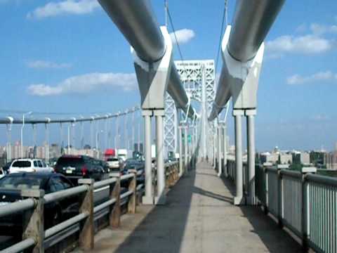 2009 Biking across the George Washington Bridge - YouTube