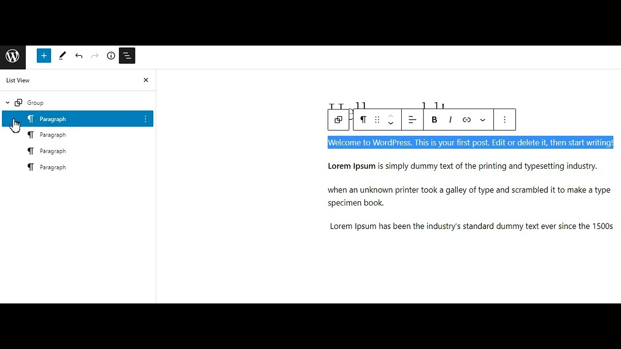 Multiple Block Selection in WordPress 6.0 - YouTube