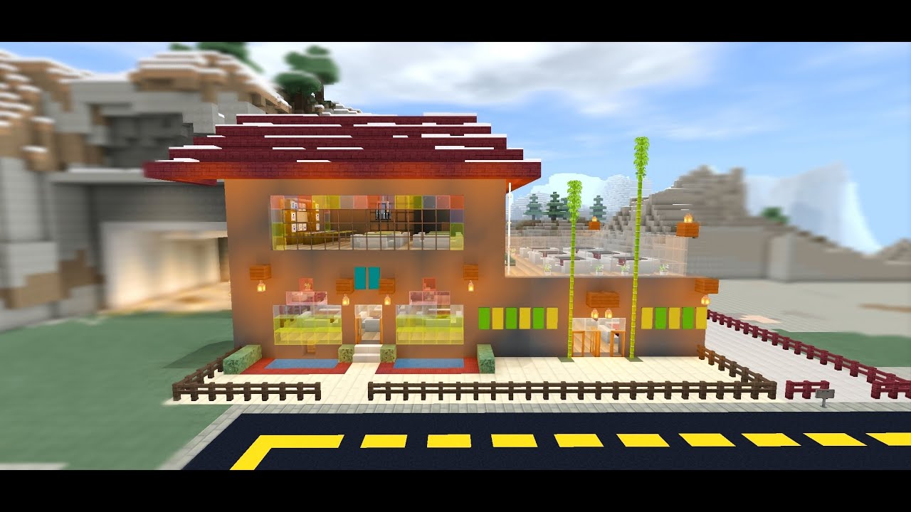 Minecraft :: restaurant how to make a restaurant. - YouTube