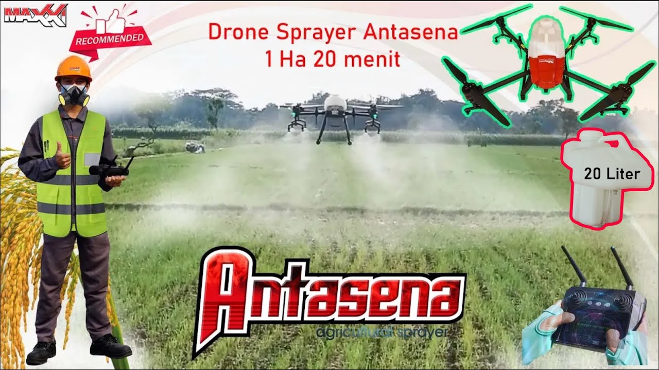 Drone Sprayer Maxxi Antasena #maxxi #dronesprayer #pertanian #teknologi ...