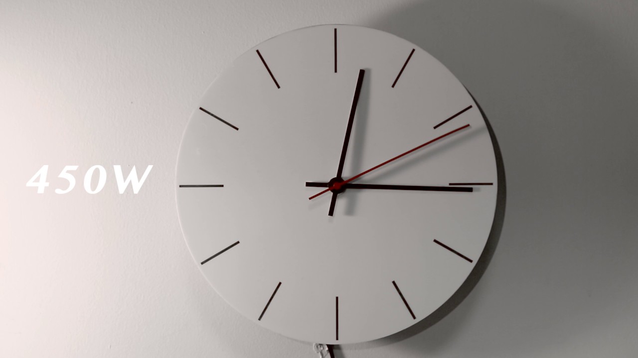 Energy visualizing clock - YouTube
