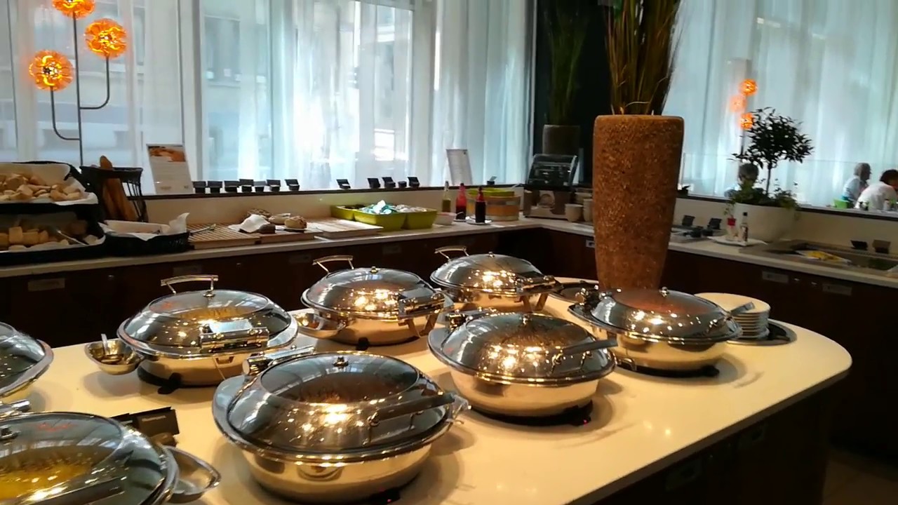 The lavish breakfast buffet - Thon Hotel EU Bruxelles - YouTube