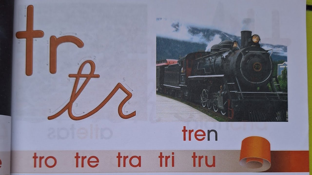 Libro primero de lectura y escritura VICTORIA letra_tr, tren_tro_tre ...