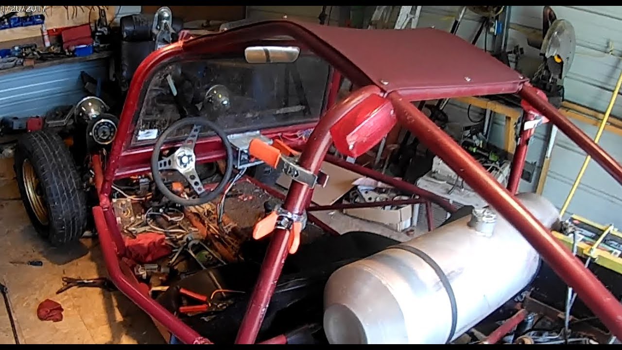 Dune buggy VW front hub stud install & top - YouTube