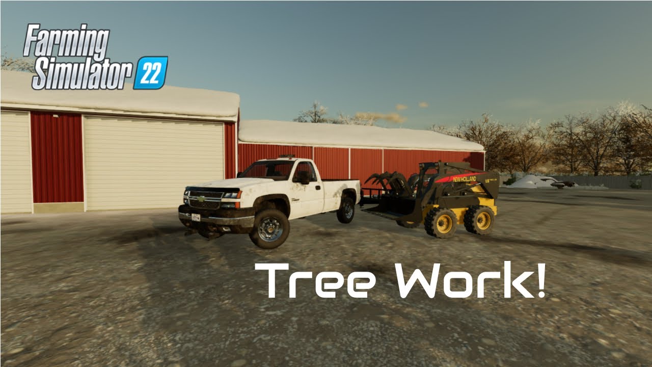 Snows Melted and Starting a Tree Job! | Landscaping | FS22 - YouTube