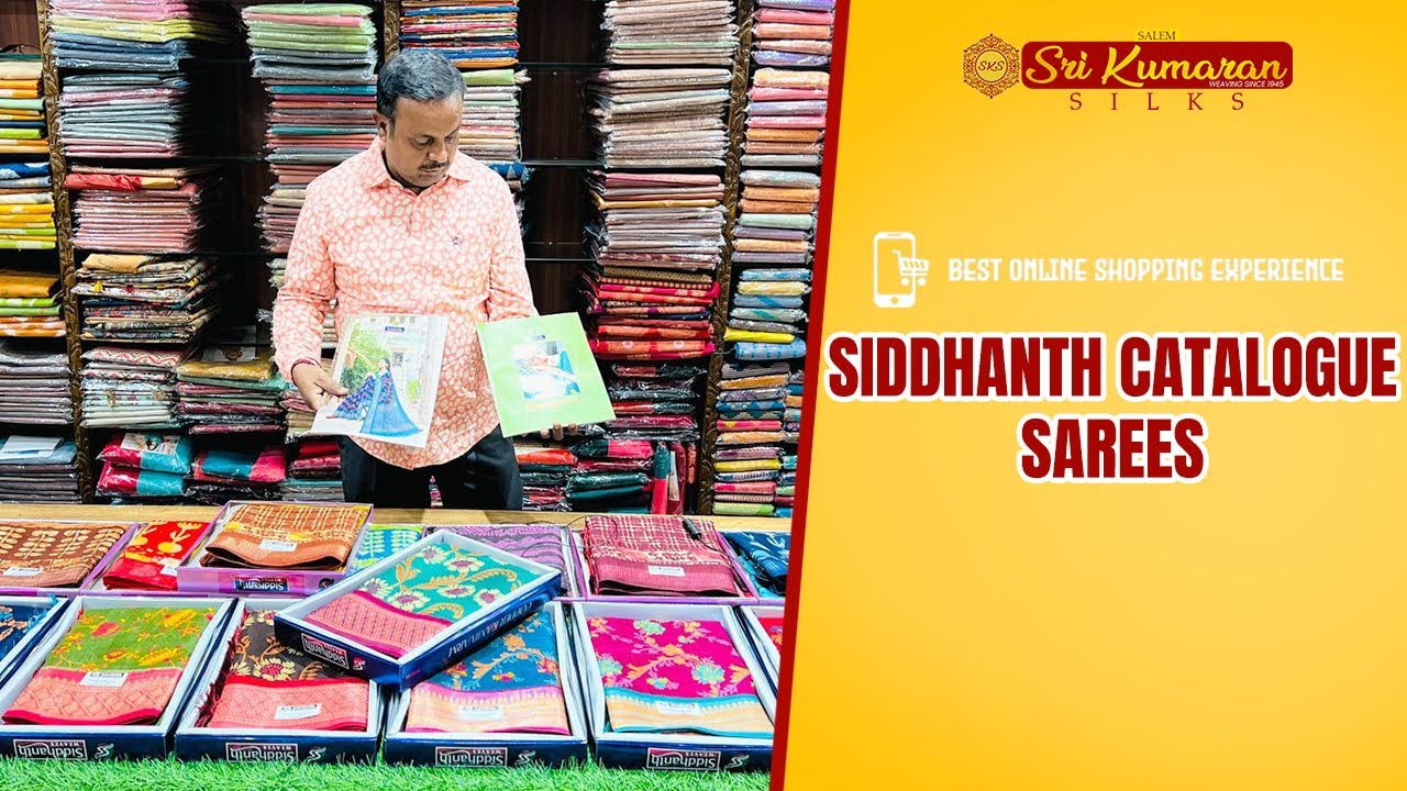 Siddhanth Catalogue Sarees | 01.12.2022 | Sri Kumaran Silks Salem - YouTube
