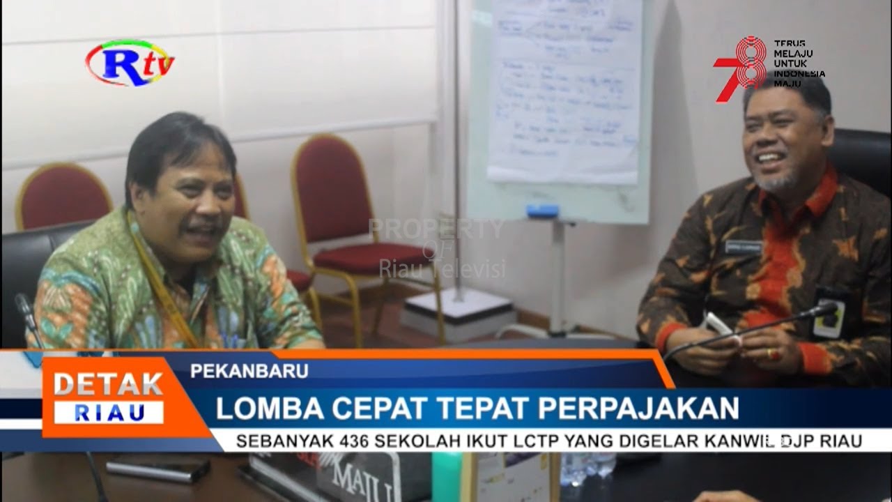 SEBANYAK 436 SEKOLAH IKUT LCTP YANG DIGELAR KANWIL DJP RIAU - YouTube