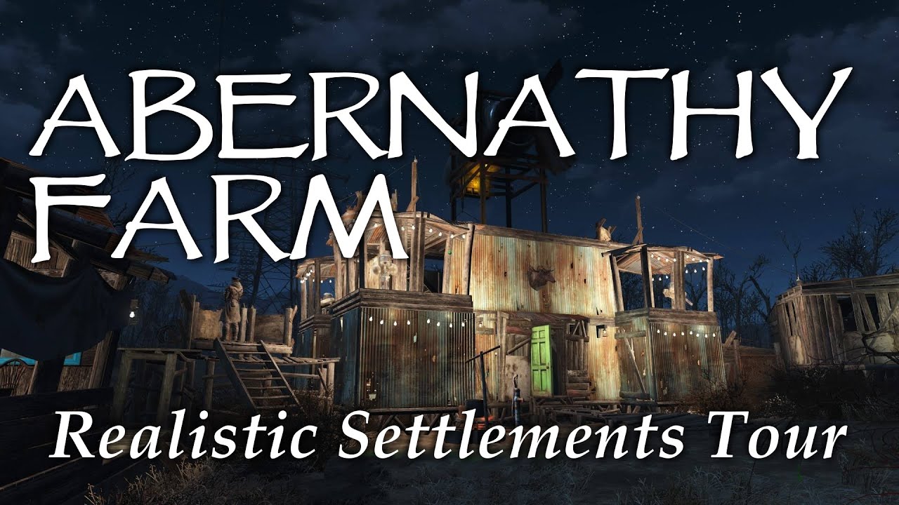Settlement Tour ep03 Abernathy Farm Fallout 4 PS4 - YouTube