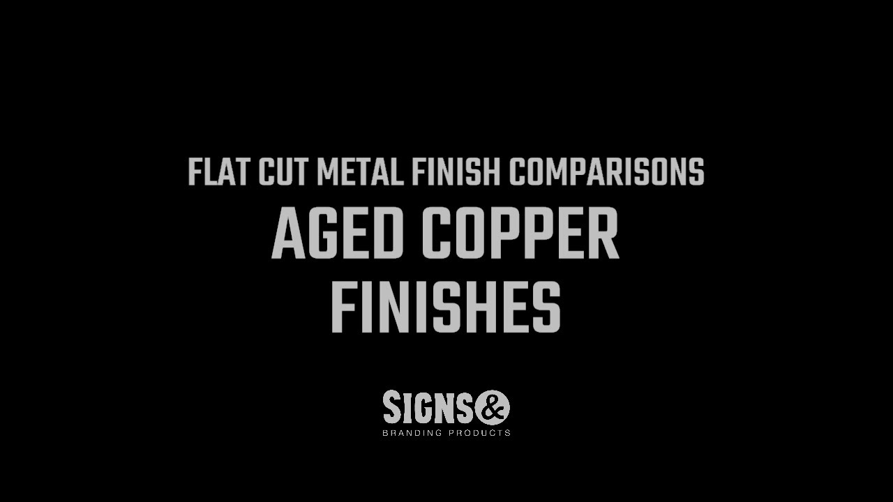 Finish Comparisons - Aged Copper Finishes - YouTube