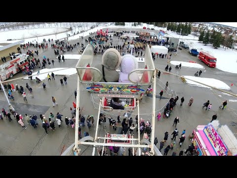 #7 인구32만 캐나다 동부 중소도시의 겨울축제 Vaughan winterfest / 리너스 파크 눈썰매 toboggan ...