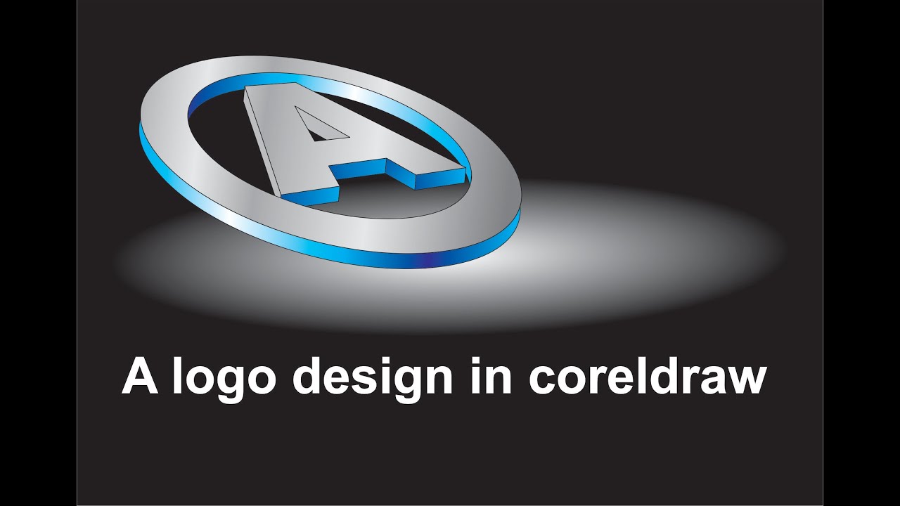 3d logo design in coreldraw x7 logo design - YouTube