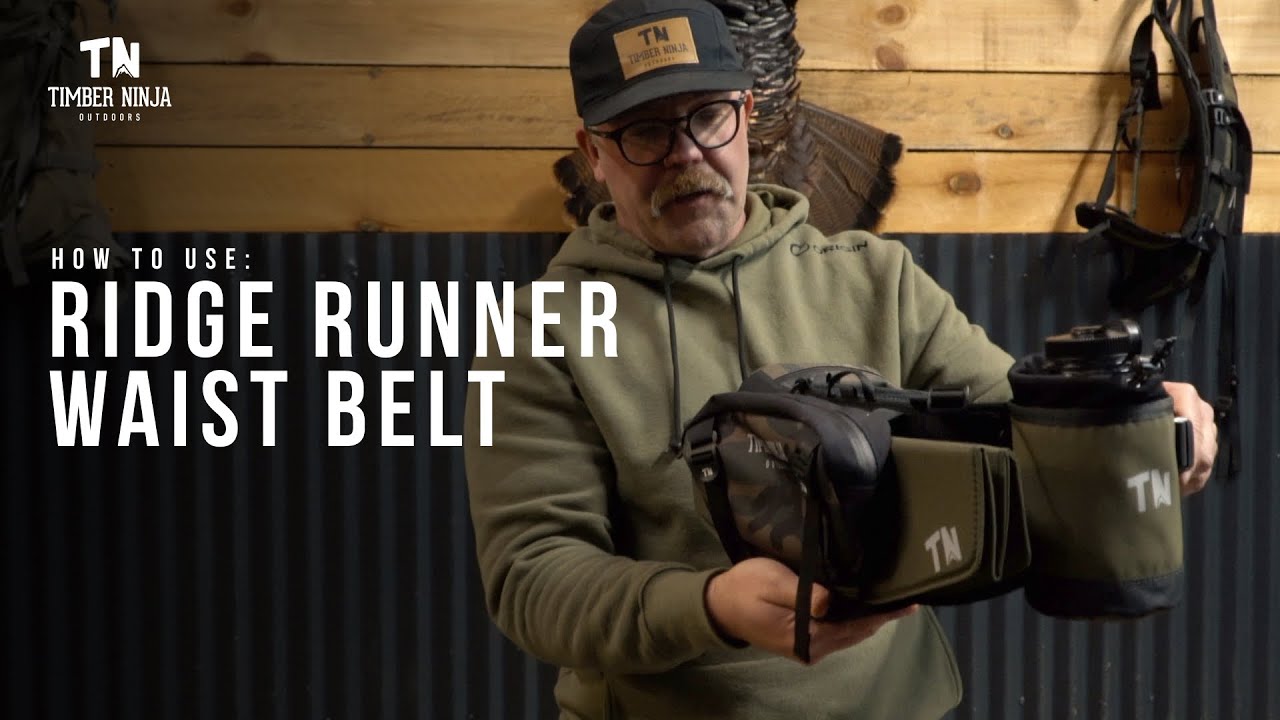 How Jason Uses the Ridge Runner Waist Belt for Turkey Hunting - YouTube