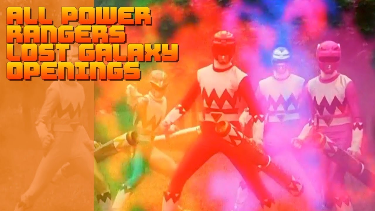 All POWER RANGERS LOST GALAXY Openings (At The Same Time ...