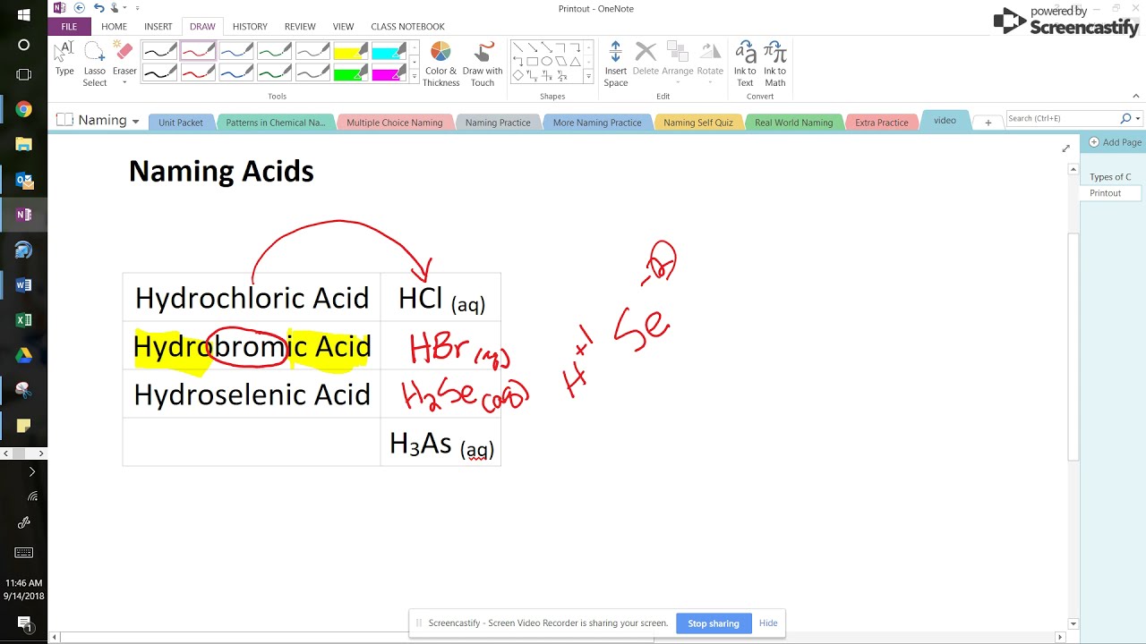 Video #6 Naming Acids Video Notes - YouTube