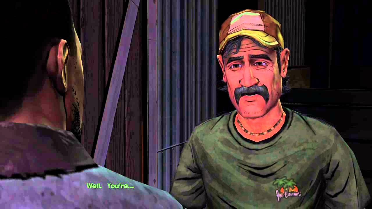 Kenny calls Lee "Urban" Walking Dead Season 1 - YouTube