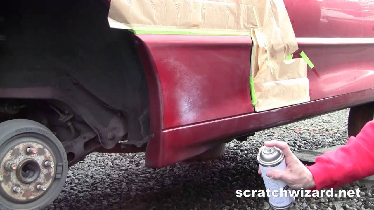 Repair Scratched Plastic Door Panel With Spray Paint - YouTube