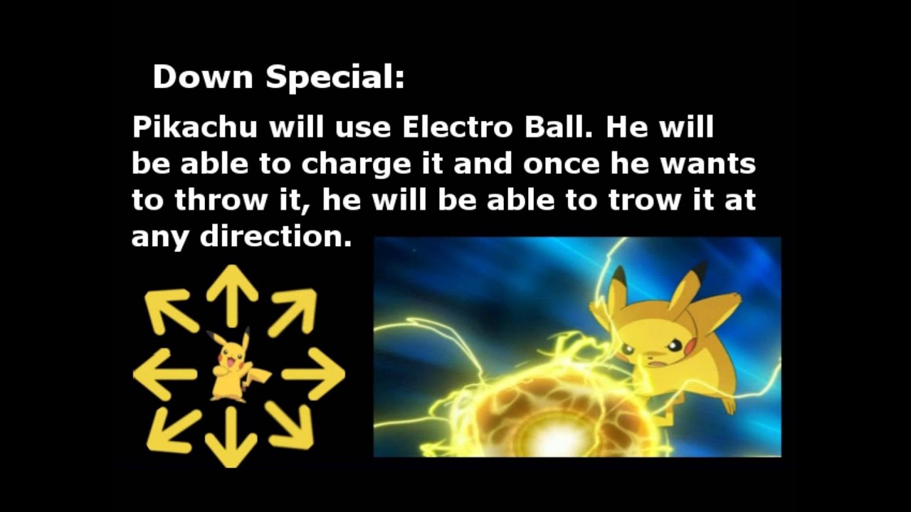 SSB4 Pikachu Moveset - YouTube