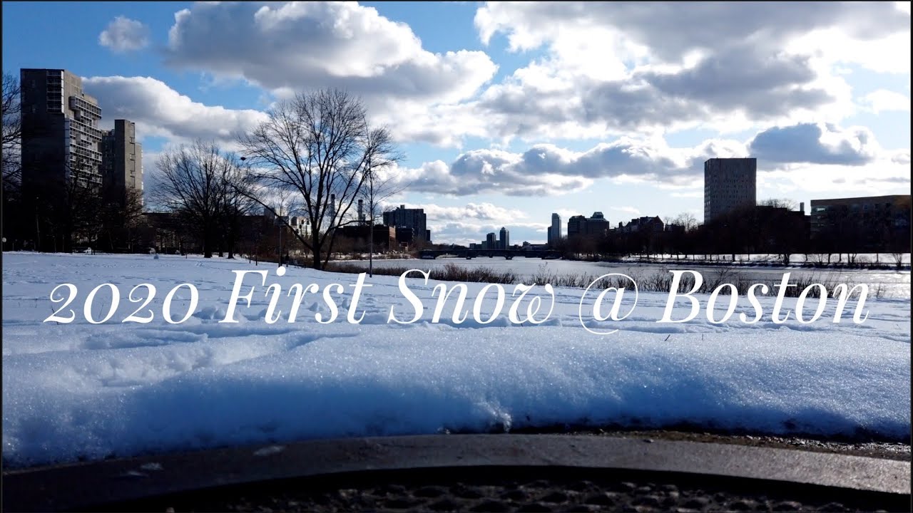 2020 First Snowfall at Boston - YouTube