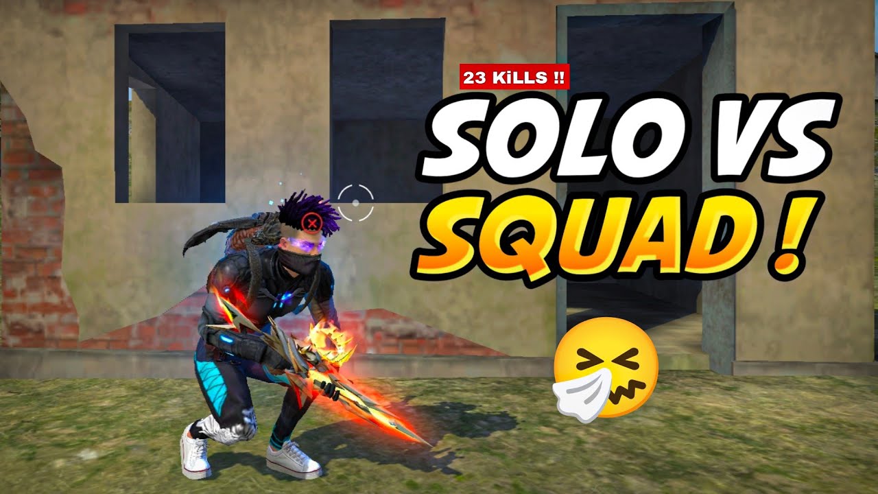 23 KILLS || BOOYAH || SOLO VS SQUAD || AJ ZONE #freefire - YouTube