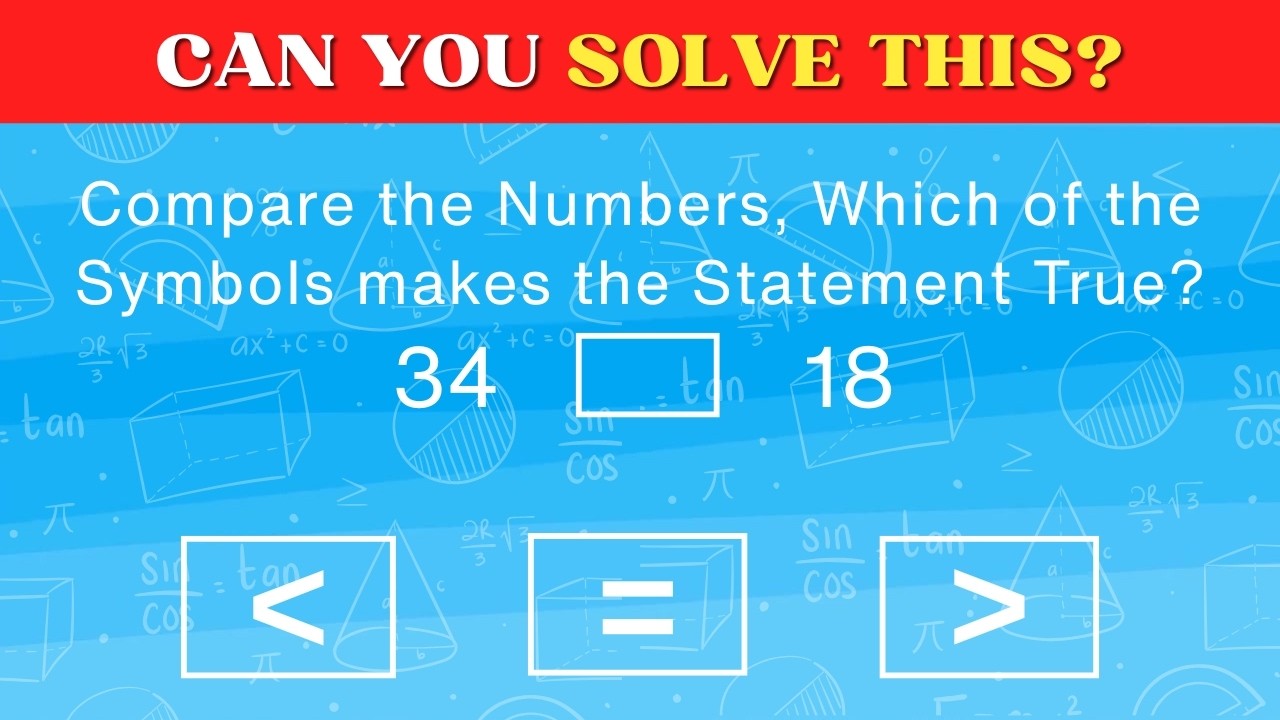 Greater Than, Less Than or Equal To? 🧮 Comparing Numbers Quiz for Kids ...