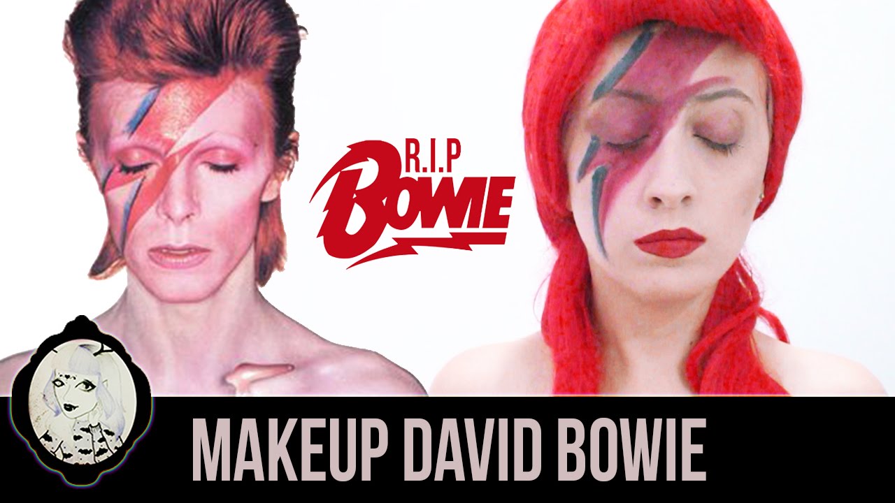 MAKEUP: David Bowie - Aladdin Sane | Lady Bowie | Tribute | - YouTube