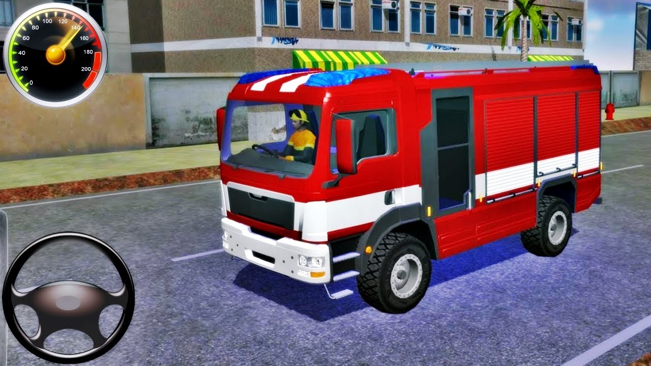 Fire Truck Simulator 2020 🚒 Fire Truck Driving Game - Android GamePlay ...