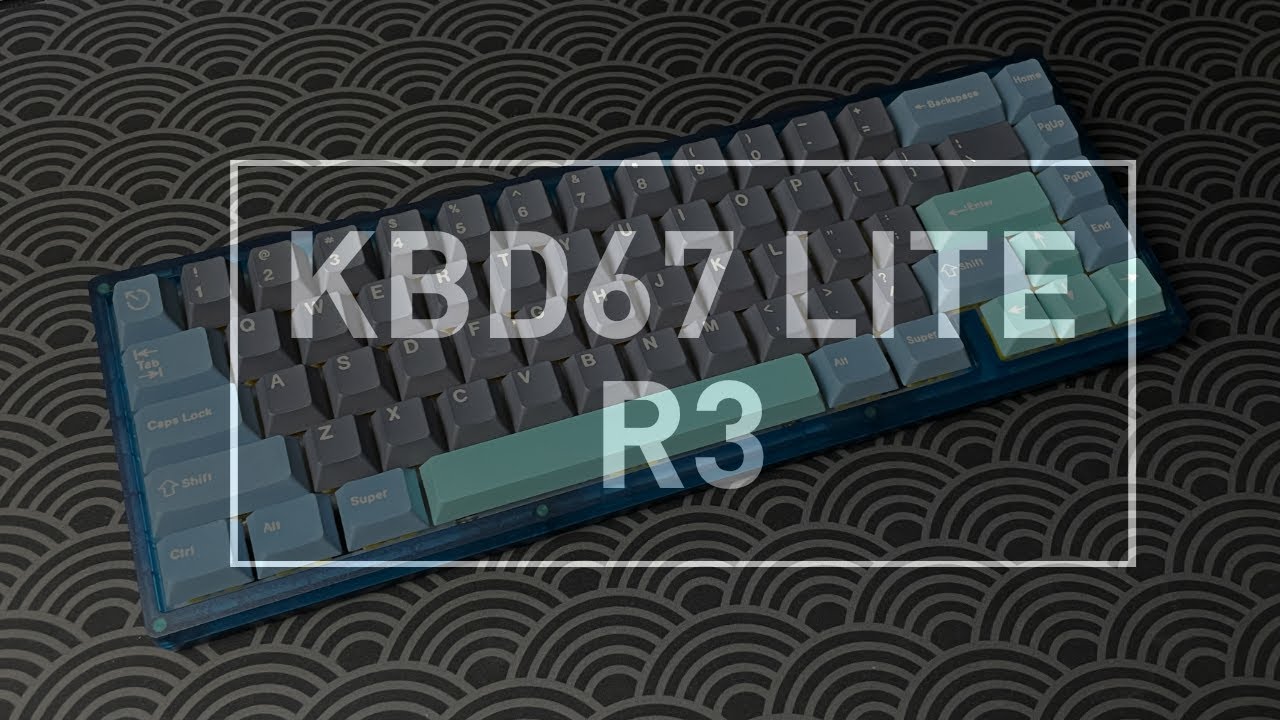 KBD67 Lite R3 Deep Blue Mechanical Keyboard | Gateron Cap V2 | Typing ...