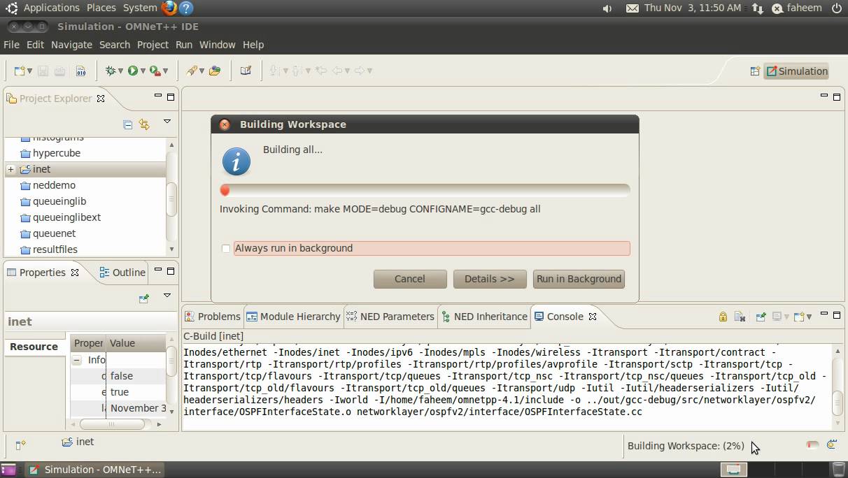 OMNeT++ INET Framework Installation demo - YouTube