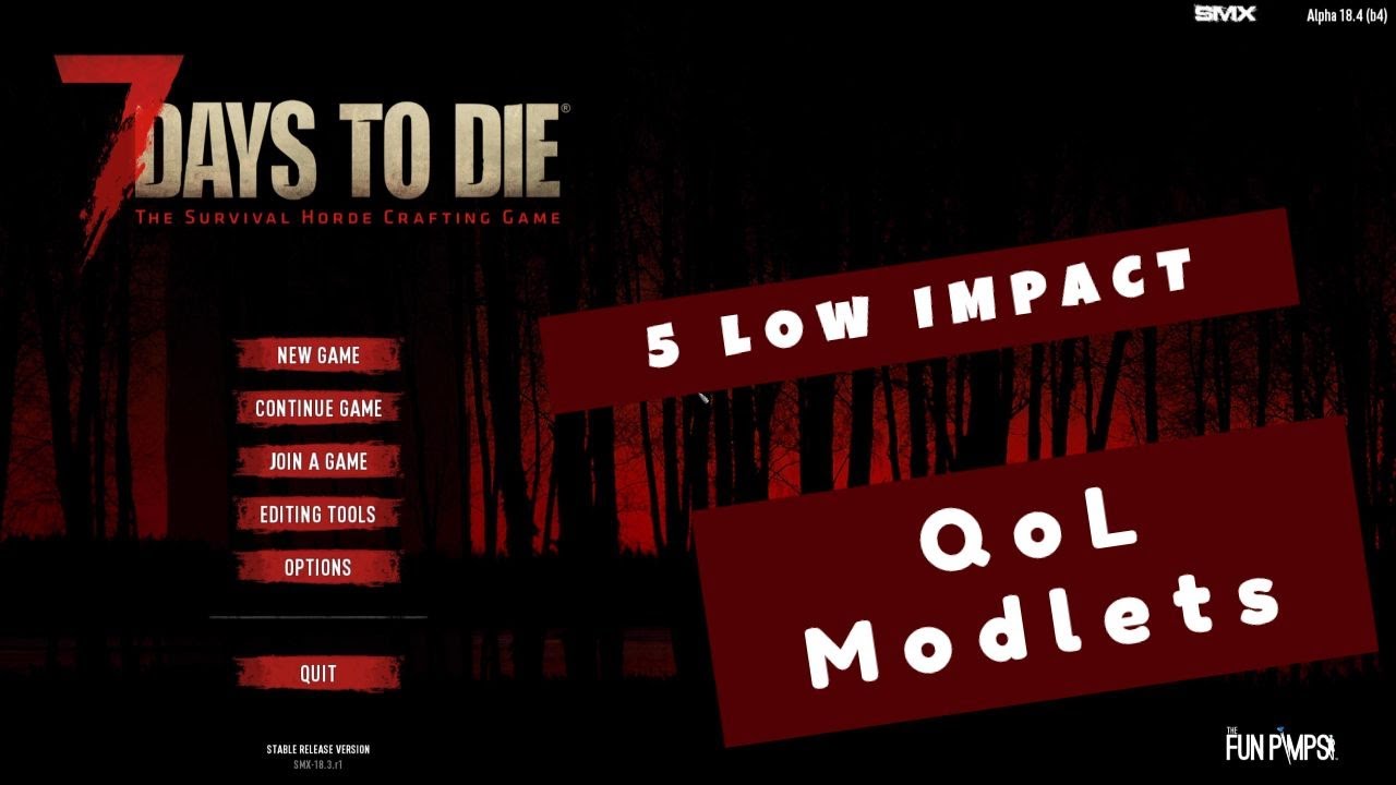 5 QoL Modlets for 7 Days to Die A18 | Modlet Spotlight 4K - YouTube