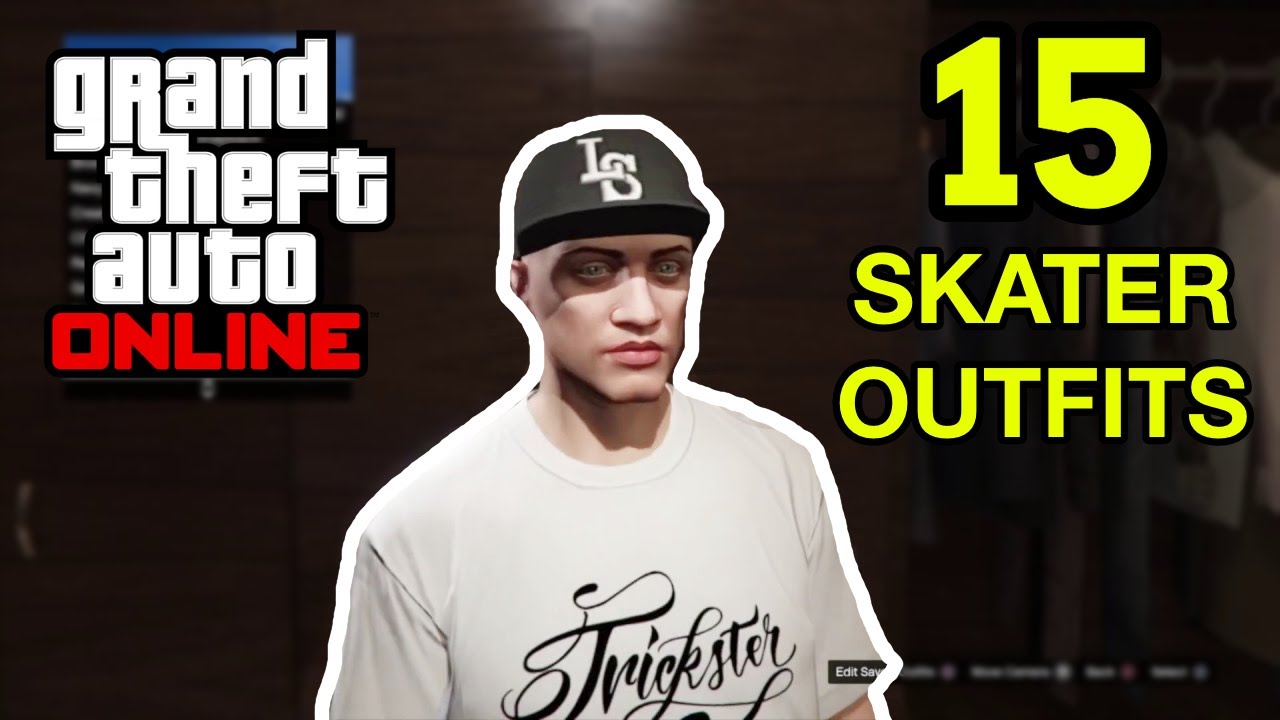 GTA Online - 15 Skater Outfits ft. (ERIS,SWEATBOX,BIGNESS,etc..) - YouTube
