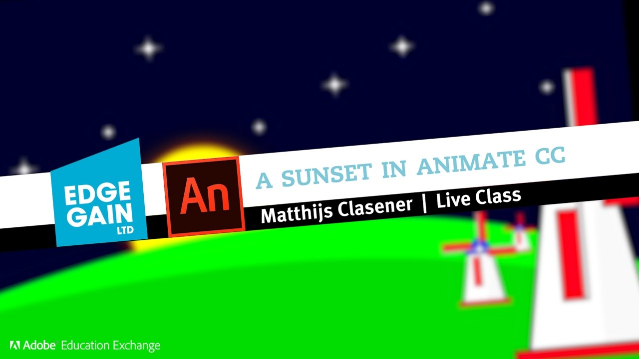 Live Class | Animating a sunset with Adobe Animate CC - YouTube