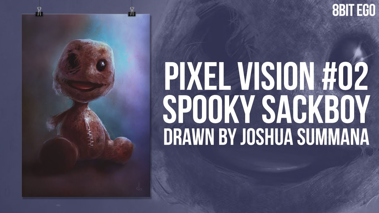 Pixel Vision #02 - Sackboy [Speed Painting] - YouTube