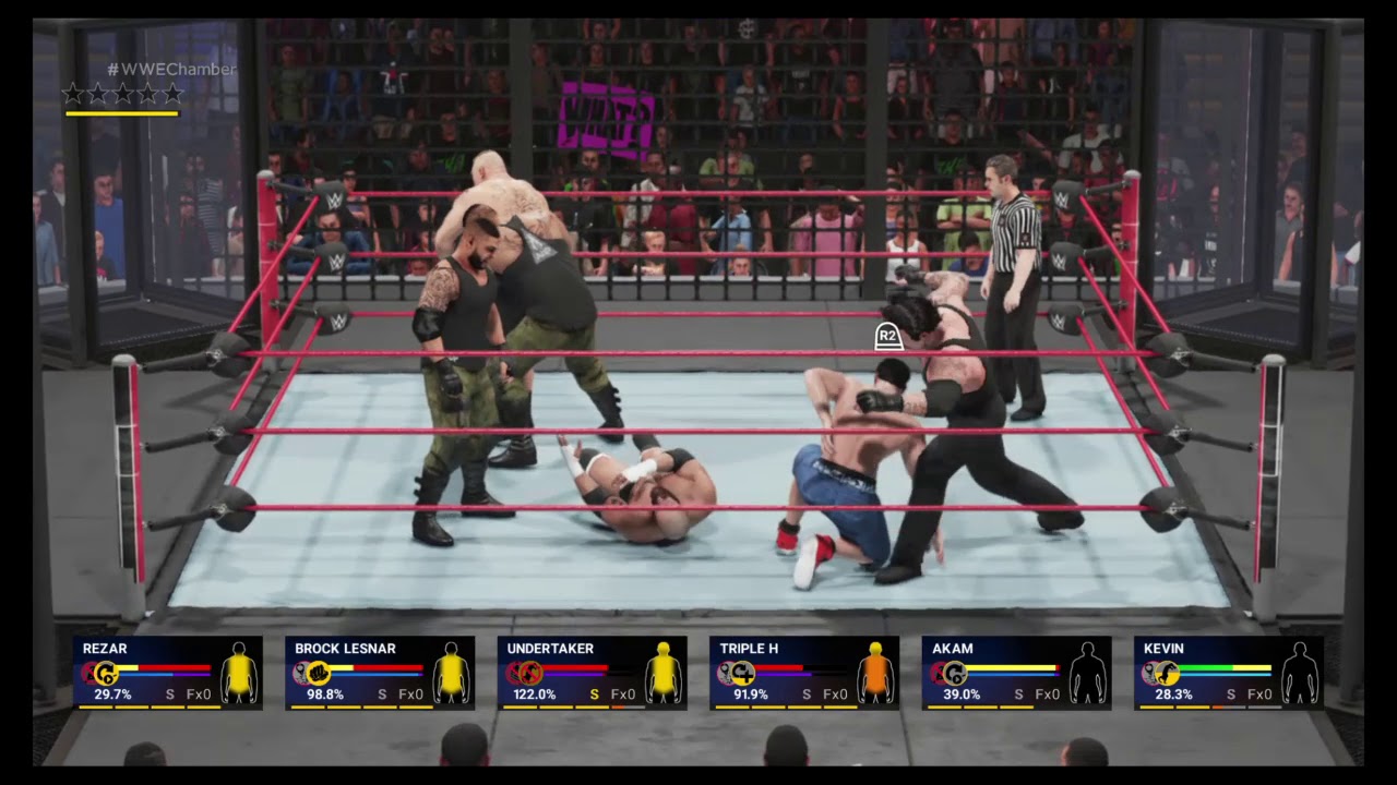 Wwe 2k19 Elimination Chamber Full Show Part 3 Youtube