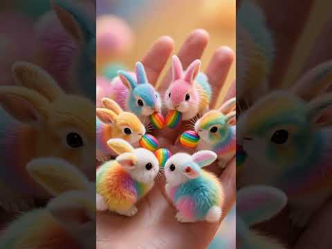 🤣🐇🐰Minik şirin tavşanlar komikhayvanlar renkli tavşan#dance #rabbit #comedy #shorts#shortvideo