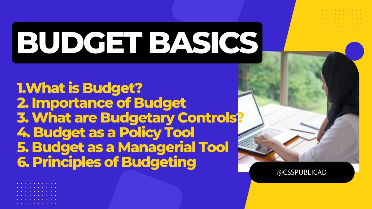 1. Budget | Budgetary Controls | Budget as a Policy Tool & Managerial ...