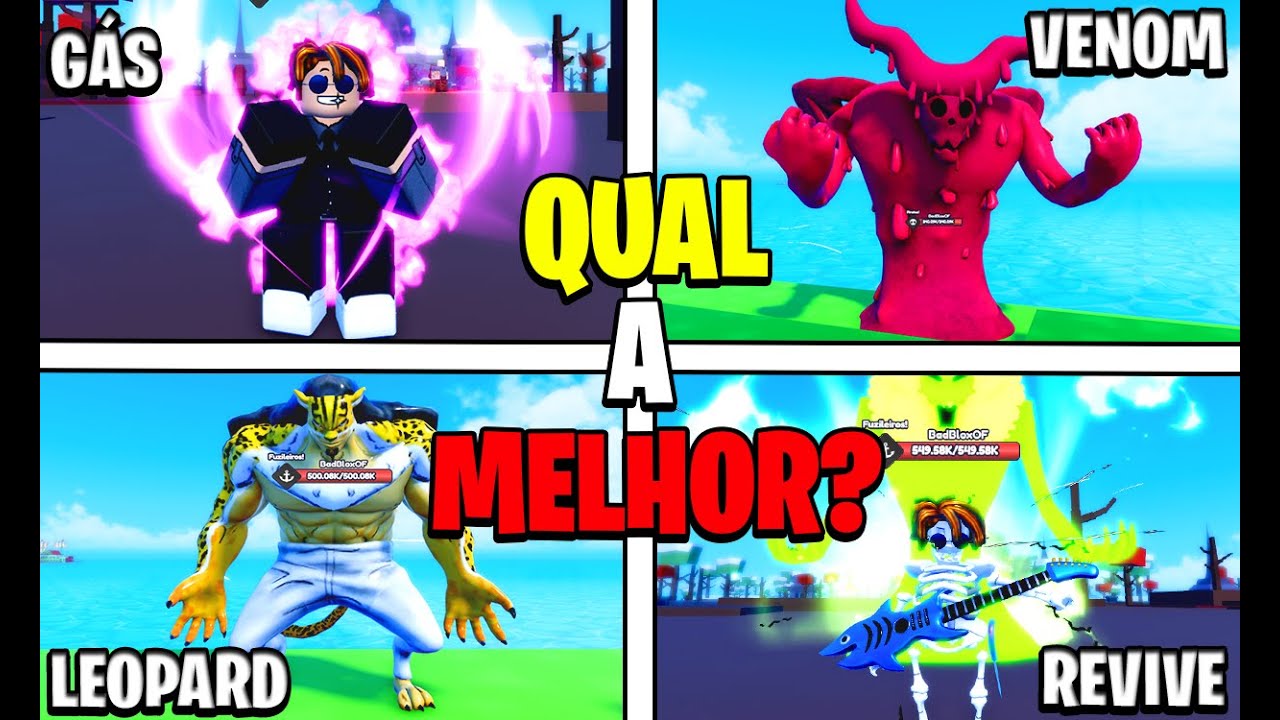 GÁS, VENOM, LEOPARD E REVIVE QUAL A MELHOR FRUTA MÍTICA ? DO ONE FRUIT ...